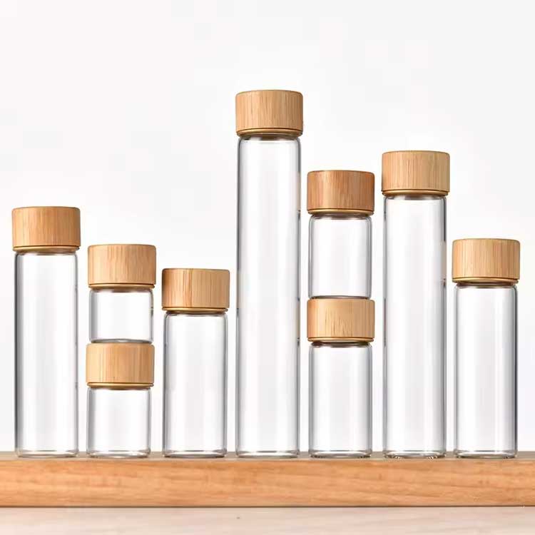 High borisilicate glass tube bottles saffron storage glass tube vials ...